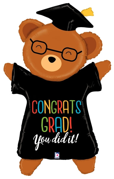 47" CONGRATS GRAD BEAR 356711 – Funny Balloons California